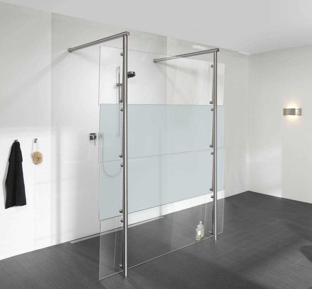 Douchewanden & deuren voor de inloopdouc... - UW-badkamer.nl